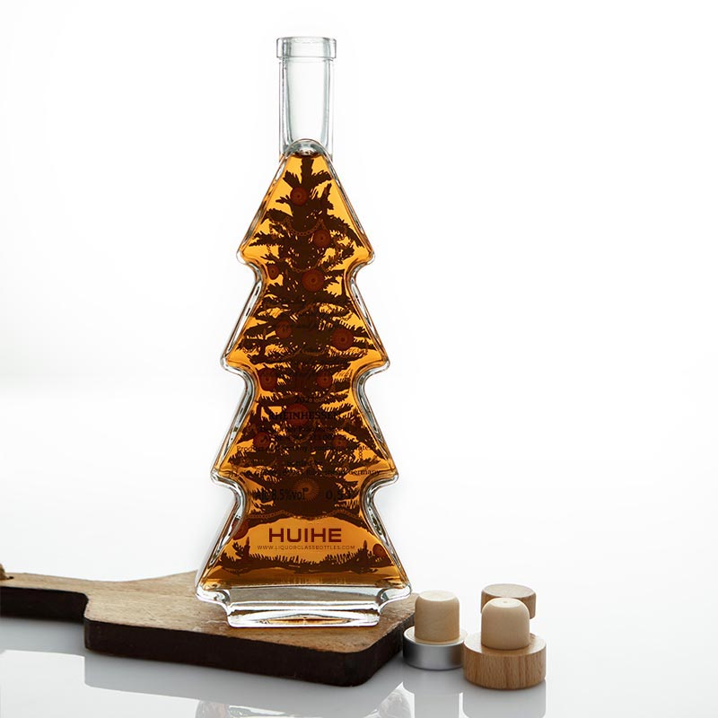 Custom 500ml Christmas Tree Shaped Glass Liqueur Bottle - Buy sweet ...